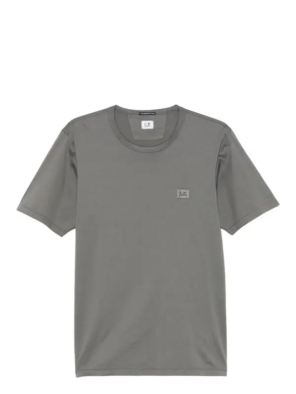 C.P. COMPANY Logo-patch T-shirt - Grey
