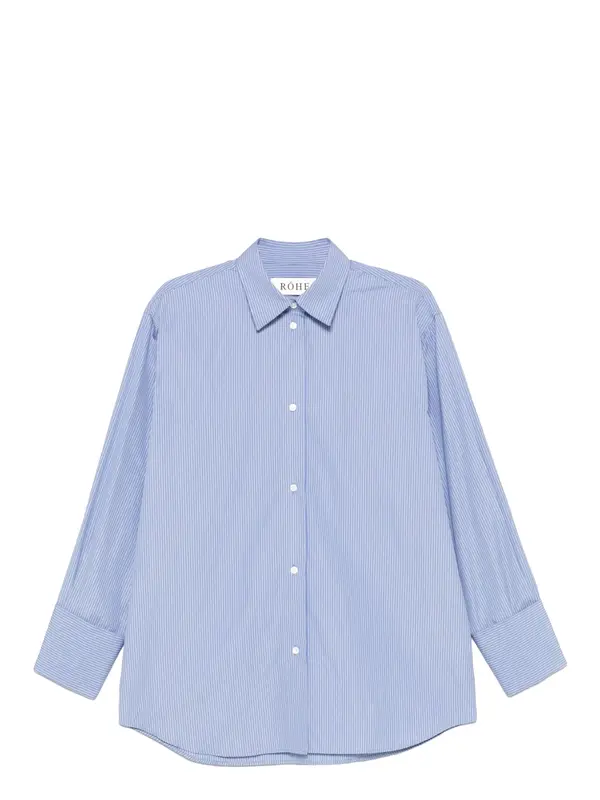 RÓHE Striped Button-down Shirt - Blue