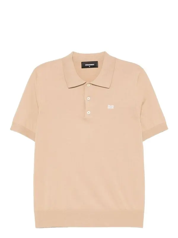 Dsquared2 Logo-patch Polo Shirt - Neutrals