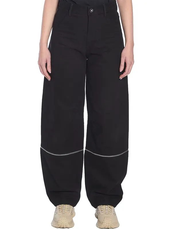 Moncler Cotton Baggy Pants - Black