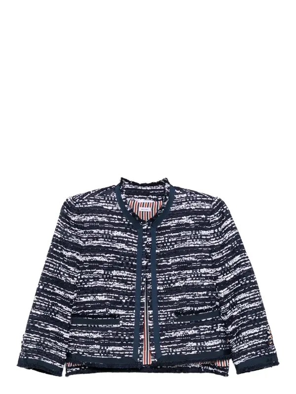 Thom Browne Tweed Jacket - Blue