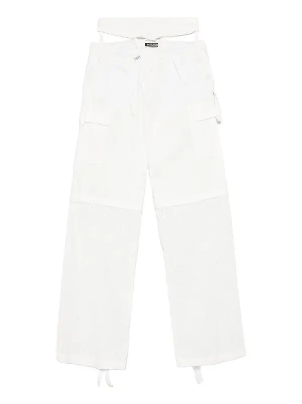 Ottolinger Baggy Cargo Trousers - White