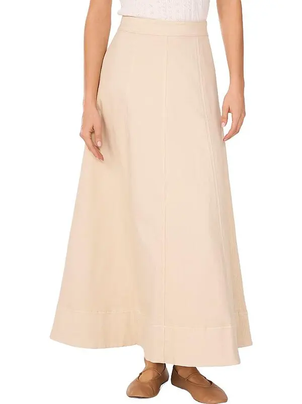 1.State A-line Denim Skirt - New Ivory