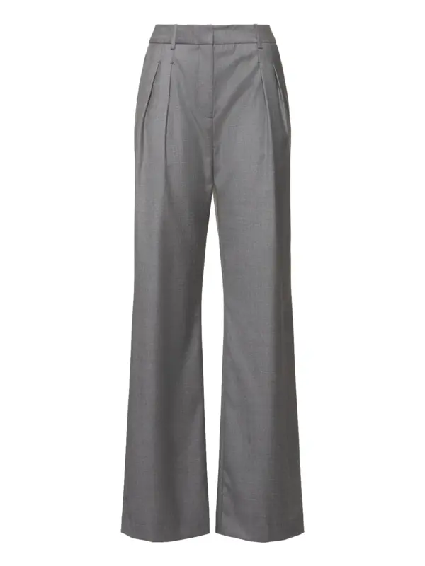 LOULOU STUDIO - LOULOU STUDIO Sbiru Flared Wool Trousers
