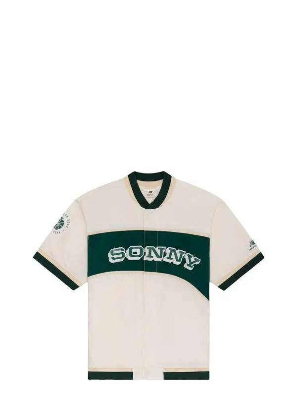 Aimé Leon Dore X New Balance Sonny Ny Warm Up Top - Cream/green