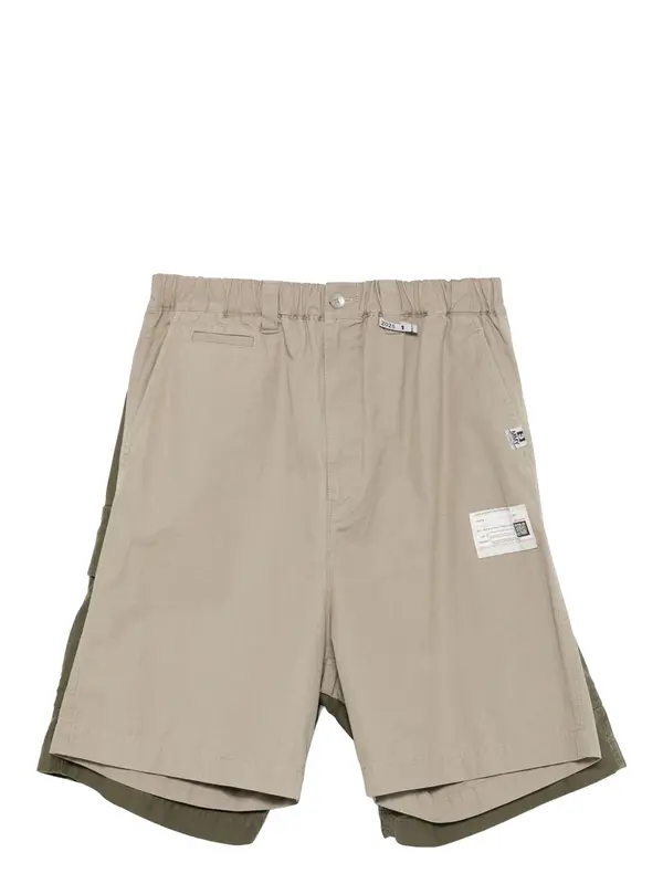 Mihara Yasuhiro Layered Cargo Shorts - Green