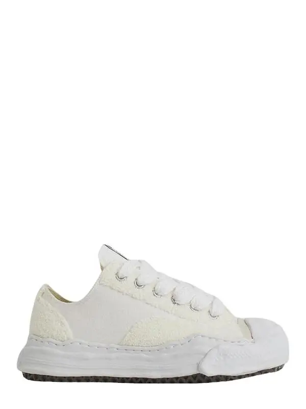 Mihara Yasuhiro Hank Og Sole Chenille Low Sneakers - White
