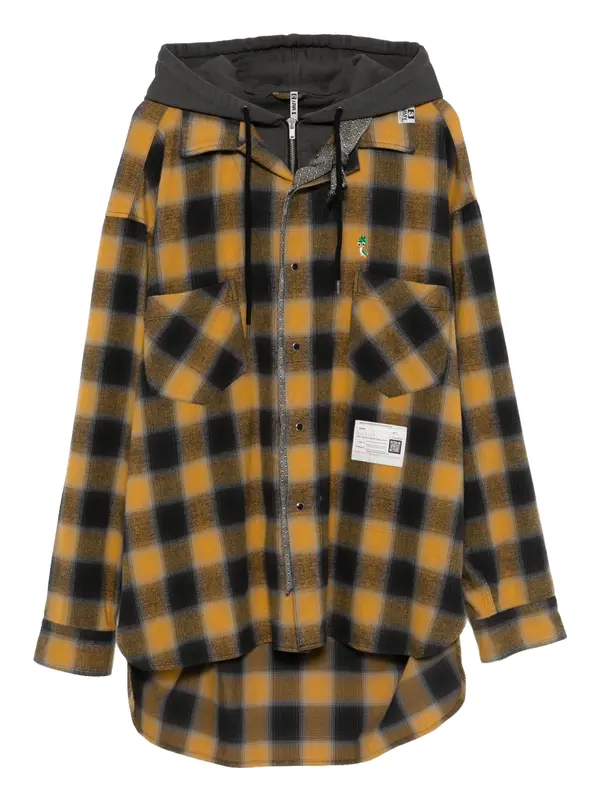 Mihara Yasuhiro Plaid-check Shirt - Yellow