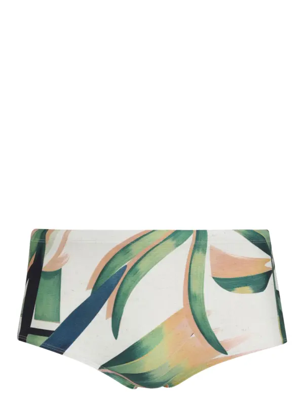 LYGIA & NANNY Printed Swimming Trunks - White