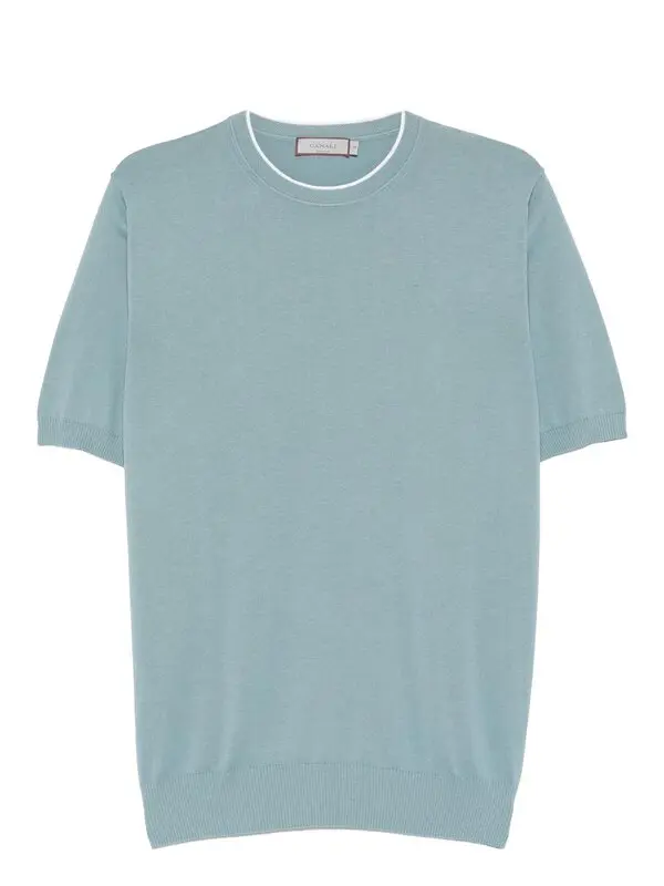 Canali Cotton T-shirt - Blue