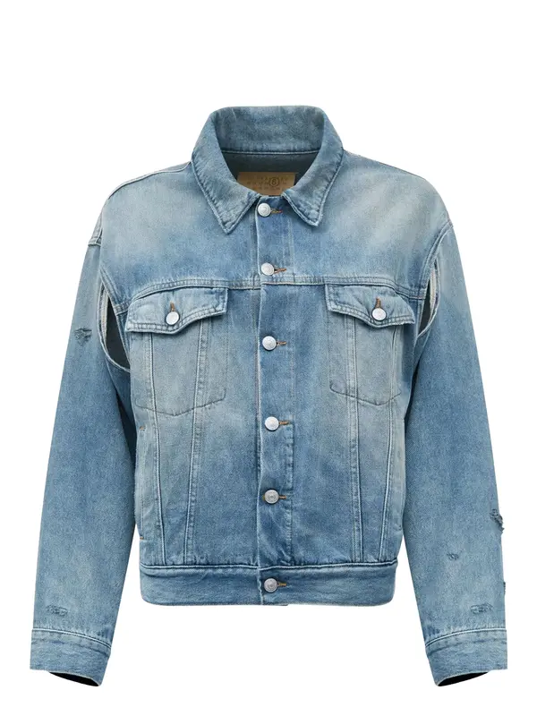 MAISON MARGIELA Single-stitch Denim Jacket - Blue