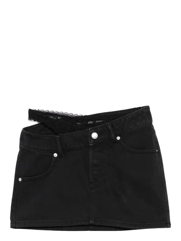 Alexander Wang Dip Side Mini Skirt - Black