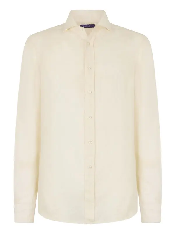 Ralph Lauren Purple Label Linen Shirt - White