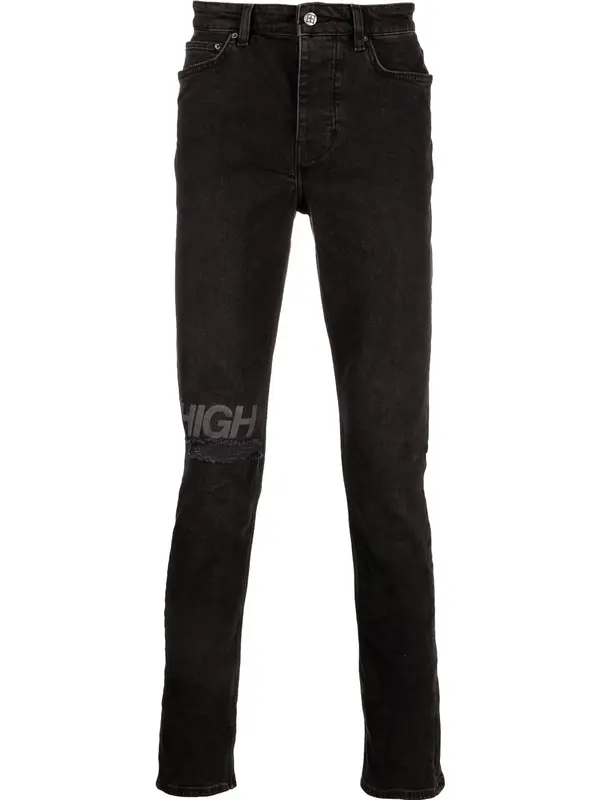 Ksubi Printed Skinny Jeans - Black