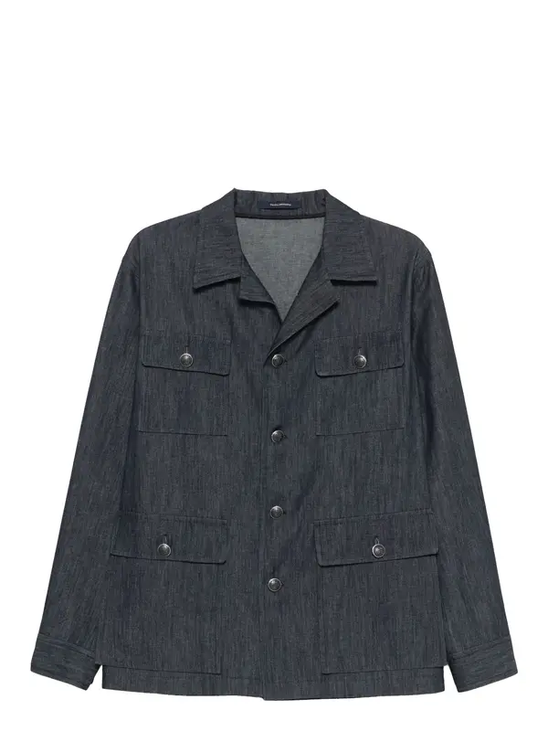 Tagliatore Cotton Shirt Jacket - Blue