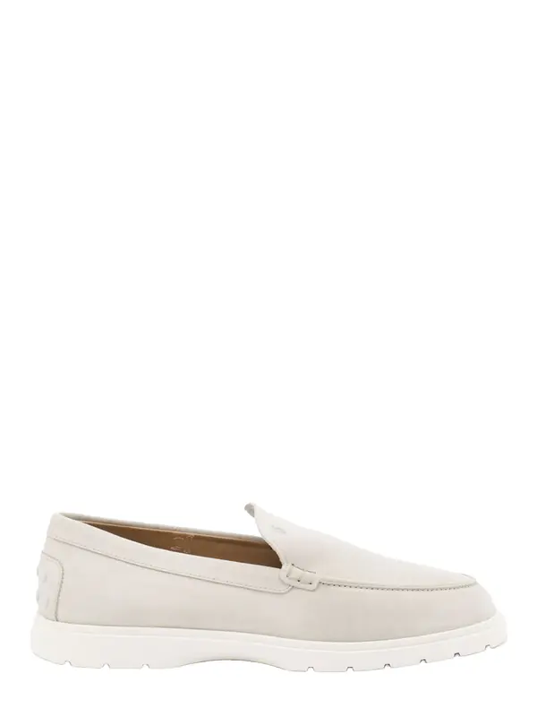 TOD'S Suede Loafers - White