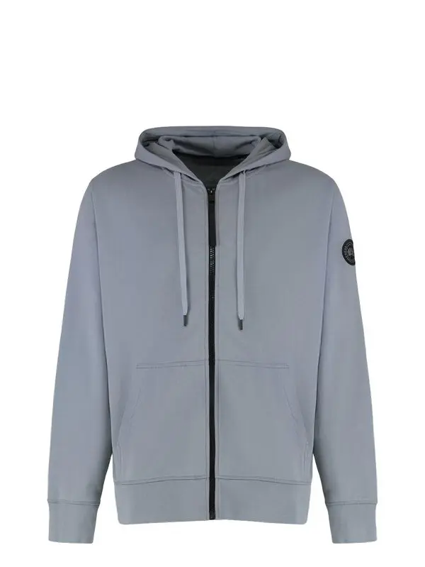 Canada Goose Huron Full Zip Cotton Hoodie - Blue