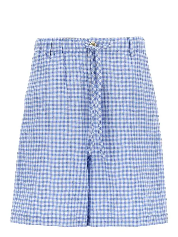 Marni Vichy Bermuda Shorts - Blue