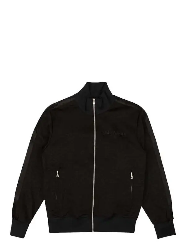 Palm Angels Tuxedo Leopard Track Jacket - Black