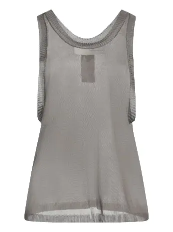 Isabel Benenato Knitted Top - Grey