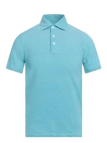 LUIGI BORRELLI NAPOLI Polo Shirt Size Cotton - Blue