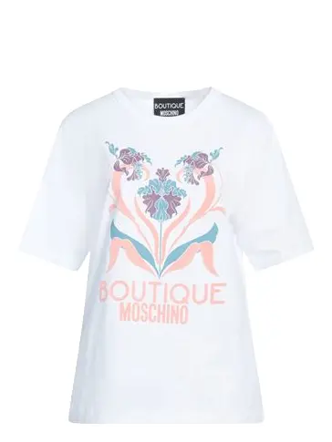 Moschino Printed Cotton T-shirt - White