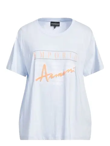Emporio Armani Logo-print Cotton T-shirt - Blue