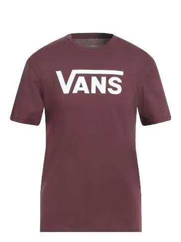 VANS T-shirt Burgundy Size Cotton - Red