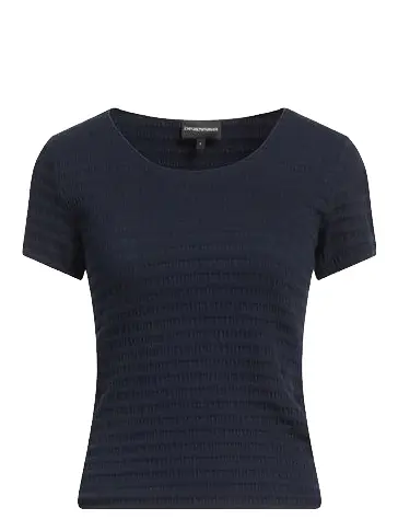 Emporio Armani T-shirt In Cotton, Polyamide, And Elastane - Navy