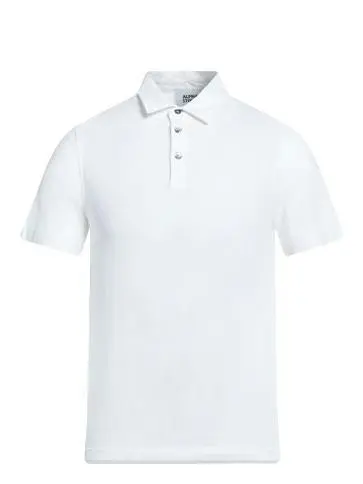 Alpha Studio Polo Shirt Size Cotton, Elastane - White