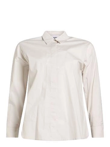 Alpha Studio Cotton Elastane Shirt - White