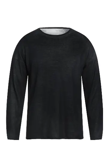 Isabel Benenato Cotton Crewneck Sweater - Black