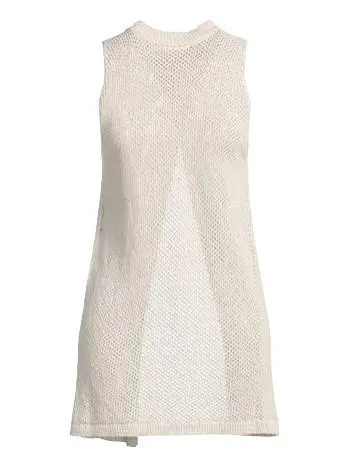 Isabel Benenato Knitted Sleeveless Top - Ivory