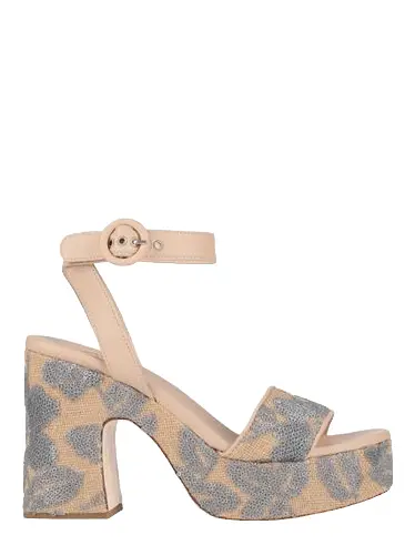Agl Ankle Strap Sandals - Beige