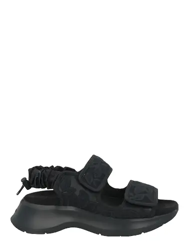 Hogan Textile Sandals - Black
