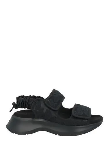 Hogan Textile Sandals - Black