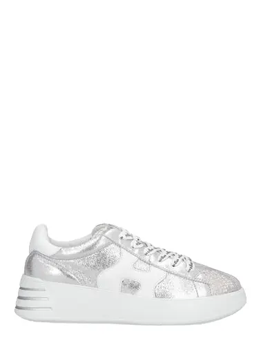 Hogan Leather Low-top Sneakers - Silver