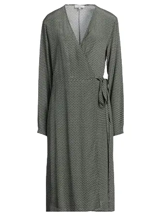 Antonelli Firenze Midi Wrap Dress - Green