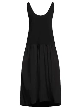Alpha Studio Midi Flared Dress - Black