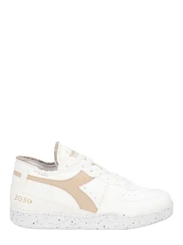 DIADORA HERITAGE Pebbled Leather Sneakers - White