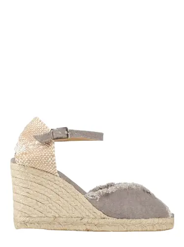 CastaÑer Textile Fiber Espadrille Sandals - Grey