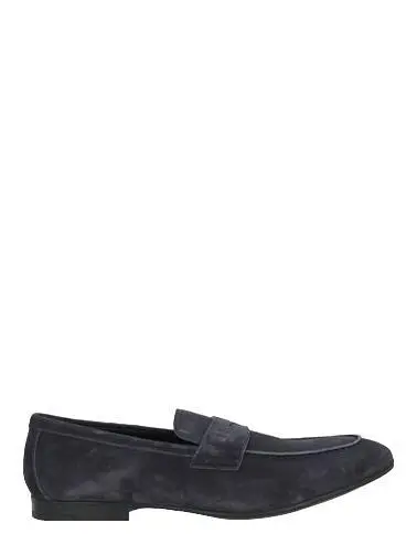 DOUCAL'S Suede Penny Loafers - Navy