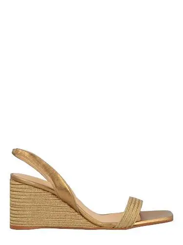 CastaÑer Espadrille Textile Fiber Sandals - Gold