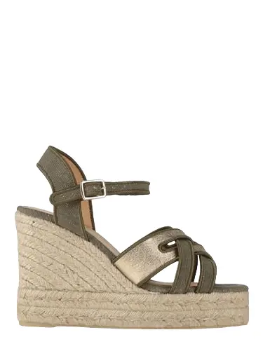 CastaÑer Espadrille Wedge Sandals - Green