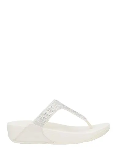 Fitflop Thong Sandals With Appliqués - White