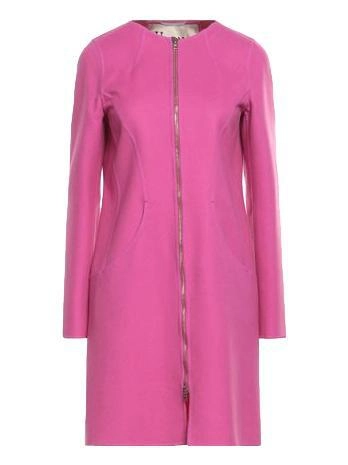 Herno Virgin Wool Single-breasted Coat - Fuchsia