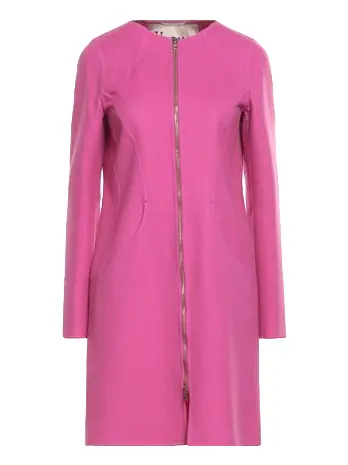 Herno Virgin Wool Single-breasted Coat - Pink
