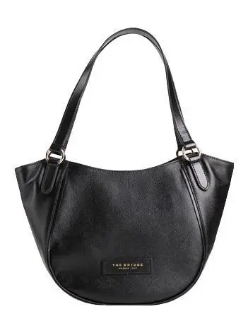 THE BRIDGE Cow Leather Handbag - Black