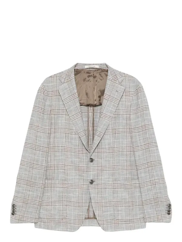 Tagliatore Checked Blazer - Blue