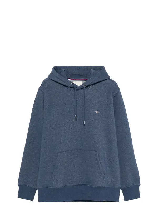 Gant Embroidered-logo Hoodie - Blue